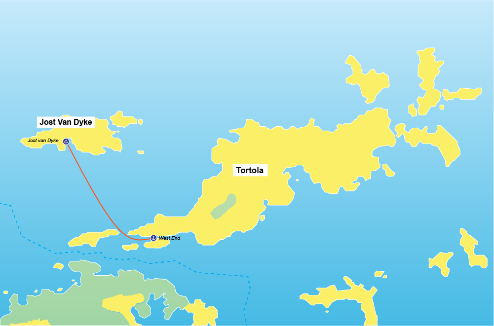 New Horizon: Fast ferry service between Jost van Dyke and Tortola